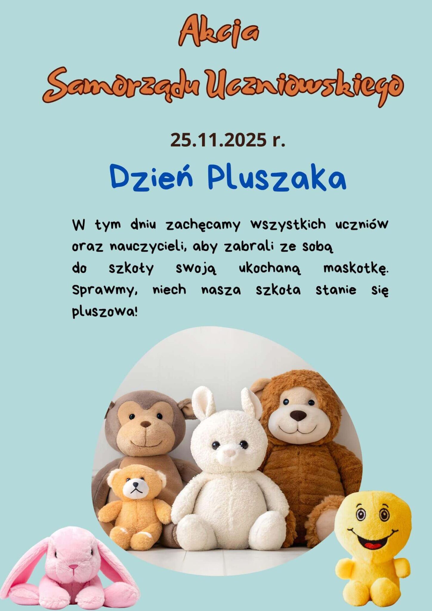 „Dzień Pluszaka” – Szkoła Podstawowa nr 50 im. Św. Jadwigi Królowej Polski
